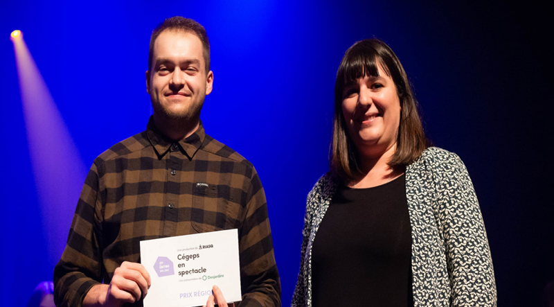 Antoine Arbour remporte la Finale régionale de Cégeps en spectacle ...